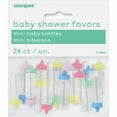Mini Plastic Baby Bottle Baby Shower Favor Charms, 1 in, Assorted, 24ct ...