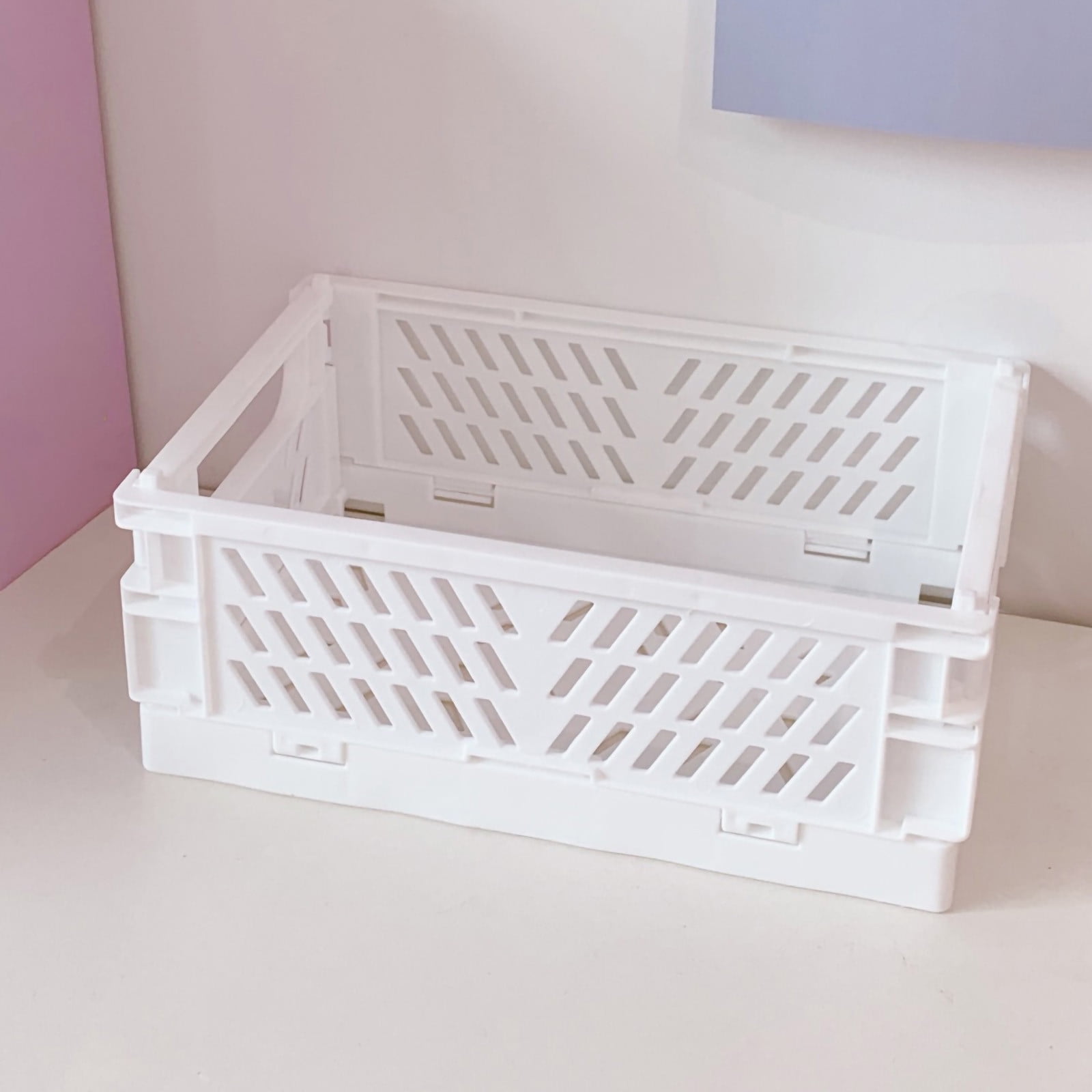 Mini Plastic Baskets, Durable and Reliable Folding Storage Crate, Ideal ...