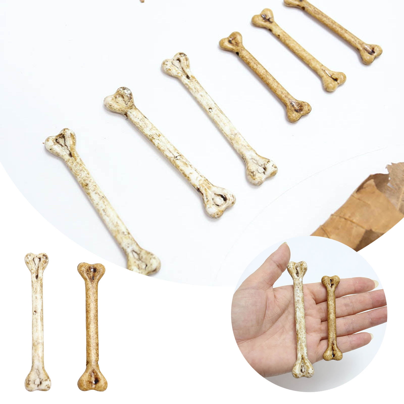 Mini Bones for Halloween Decorations Realistic Artificial Skeleton Bone ...