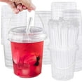 Mini Plastic Disposable Drink Buckets – with Lids & Straws, Small Drink ...
