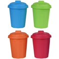 Mini Plastic Garbage Cans 8 Pack 3.5"X3.5"X4" - Walmart.com