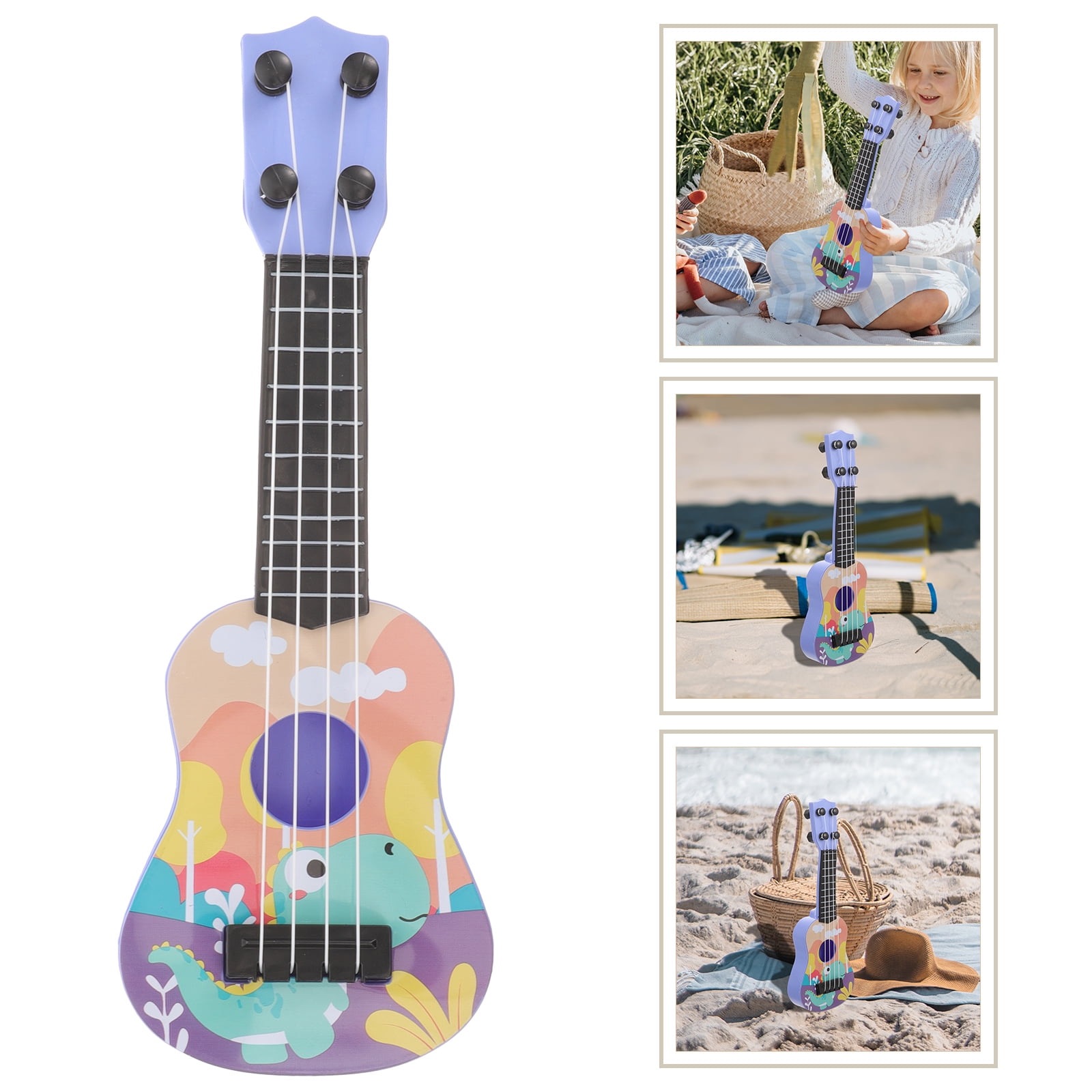 Mini Plastic Guitar Toy Simulation Ukulele Toy Simulation Musical ...