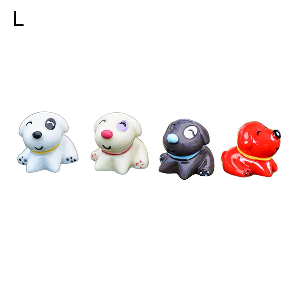 Mini Plastic Puppy Dog Figurines for Kids - 4 PCS High Imitation ...