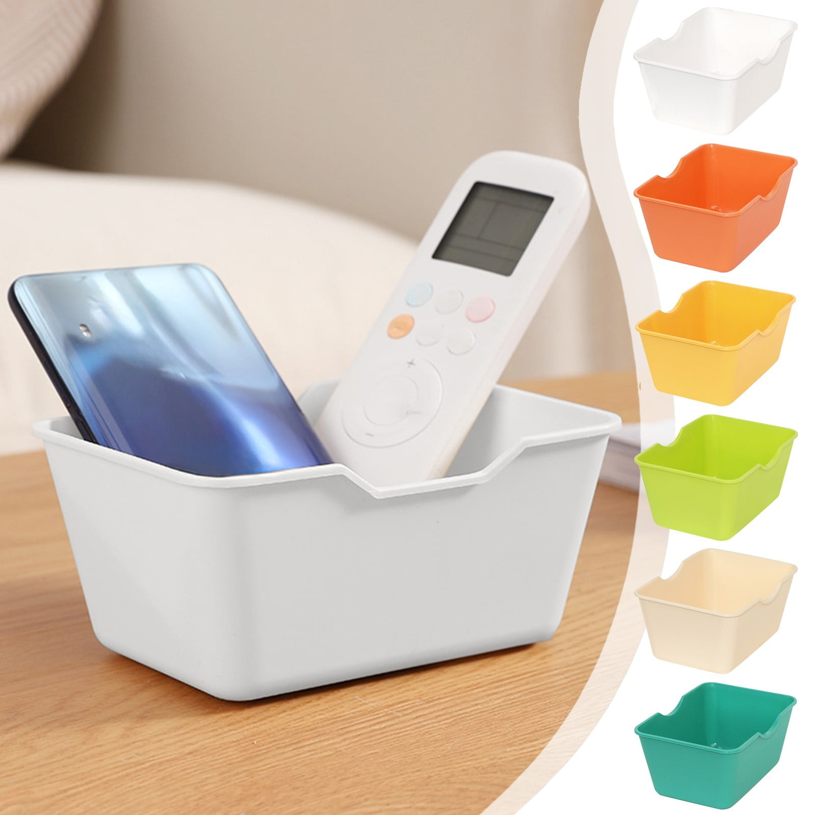 Mini Plastic Storage Box | Compact Stackable Organizer for Desk, Closet ...