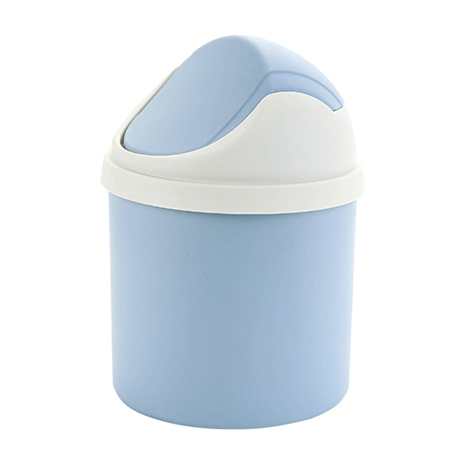 Mini Plastic Trash Can, Living Room Paper Basket, Wall-Mountable + Lid ...