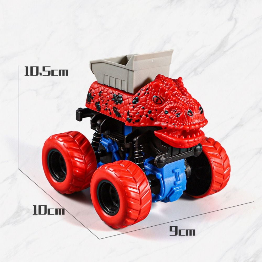 Mini Plastic Vehicle Model Sliding Tipper Inertia Stunt Car Off Road ...