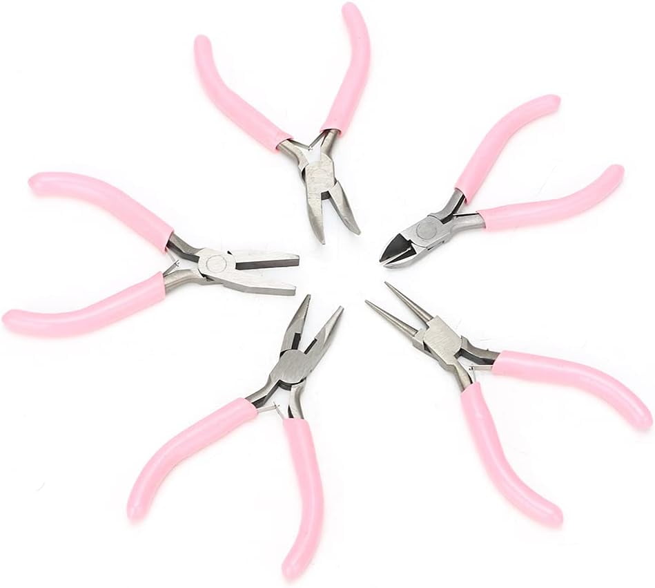 Mini Pliers Set, Lightweight 5Pcs Metal High Hardness Rust-Resistant ...