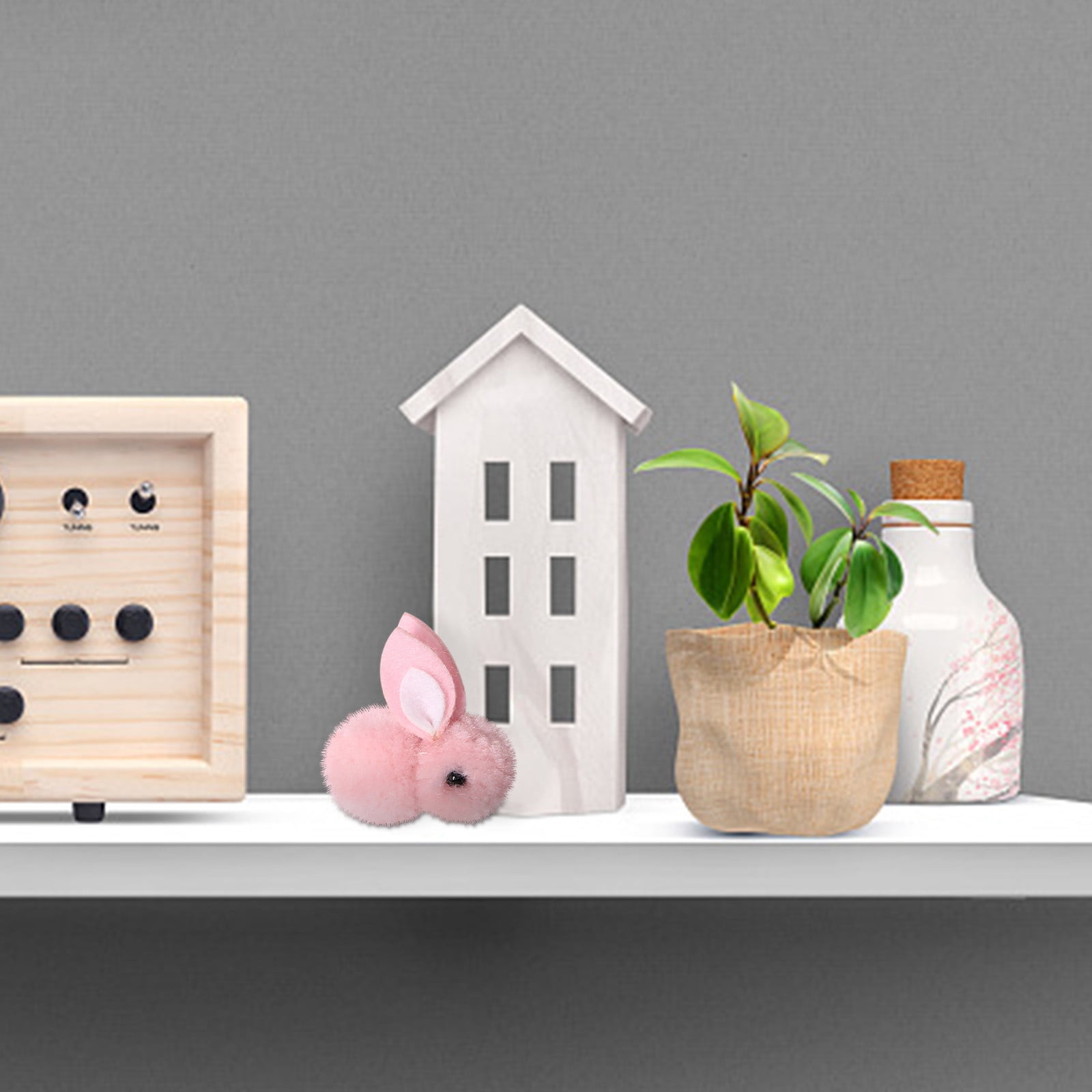 Mini Plush Easter Bunny Animals, Miniature Stuffed Rabbit, Soft Tiny ...