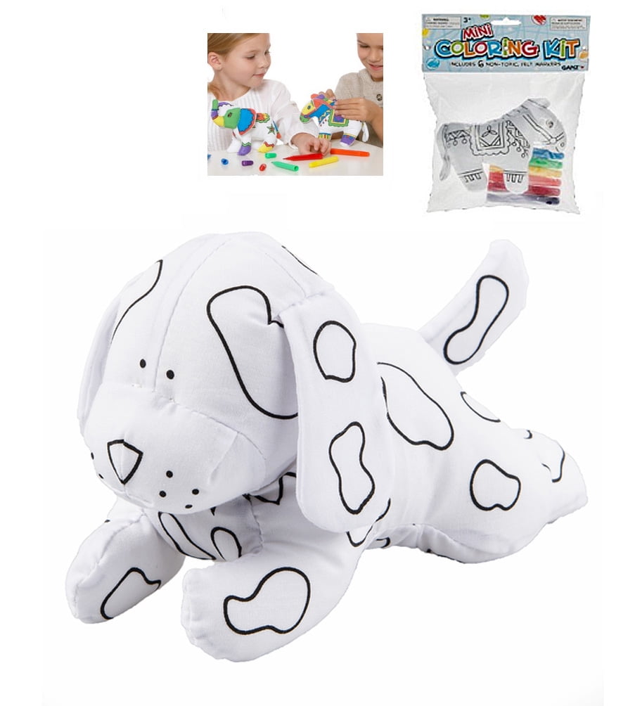 Mini Plush Toy Coloring Kit: Dog - By Ganz - Walmart.com