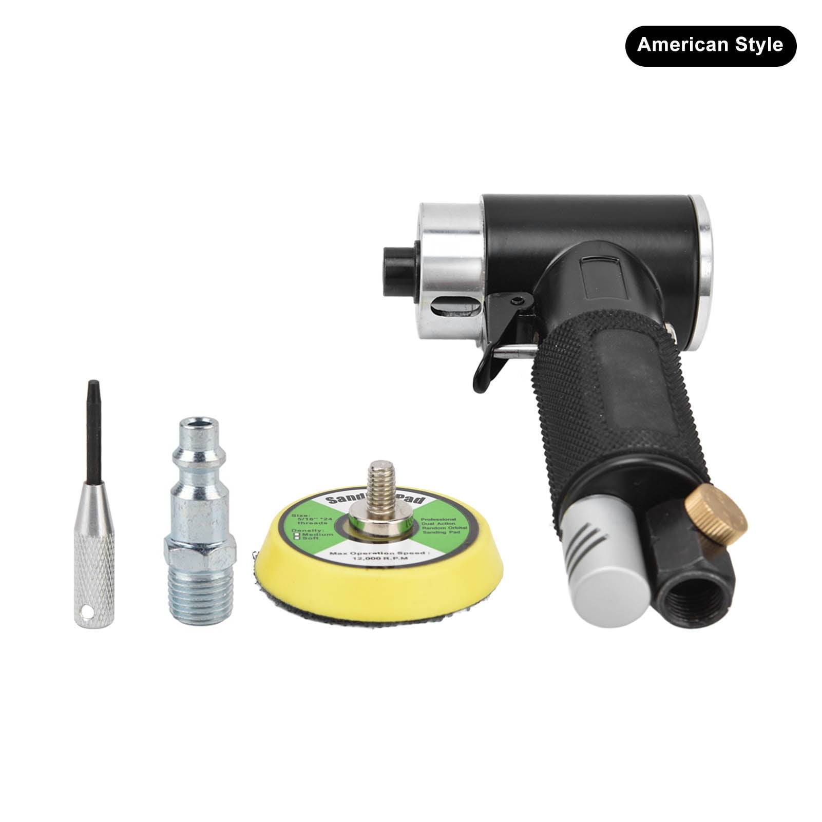 Mini Pneumatic Air Sander Kit, 2in Concentric Elbow Polisher Grinder ...