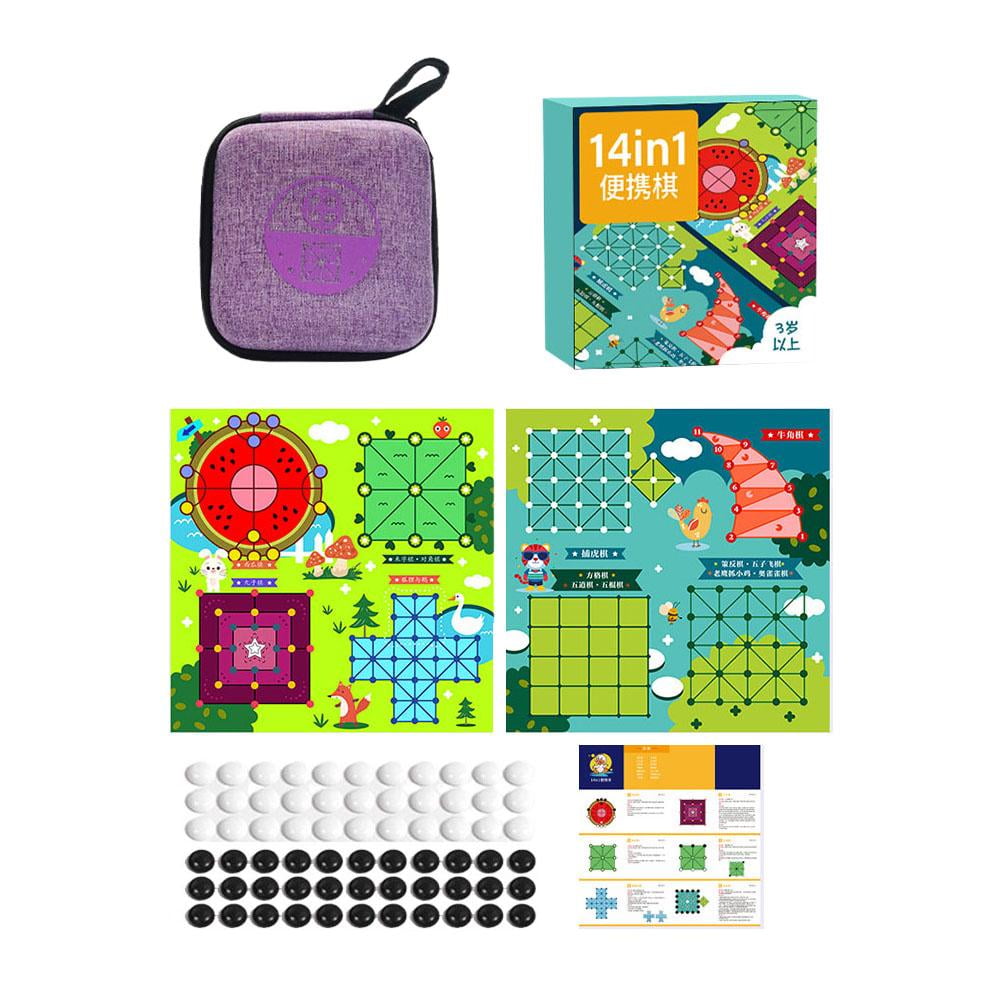 Mini Pocket Chess Gobang Beast Chess Flying Chess Double Checkers ...