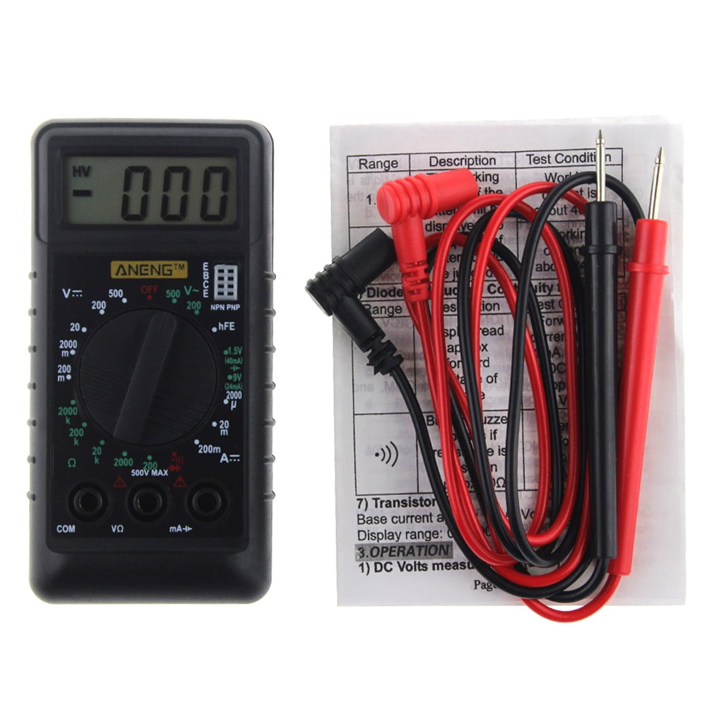 Mini Pocket Digital Multimeter Esr Meter Testers Automotive Electrical ...