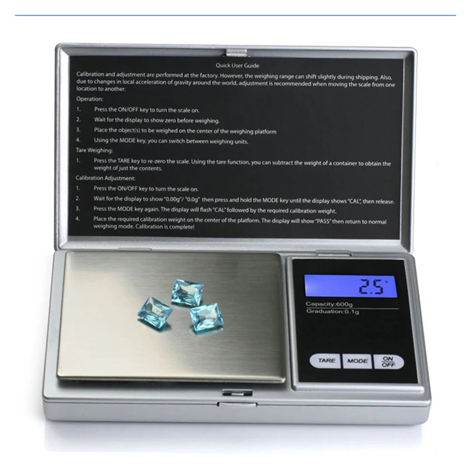 Mini Pocket Digital Scale Accurate Electronic Jewelry Gold Weight ...
