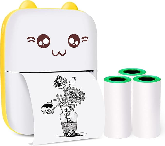 Mini Pocket Printer, Gifts for kids, Portable Thermal Printer for ...