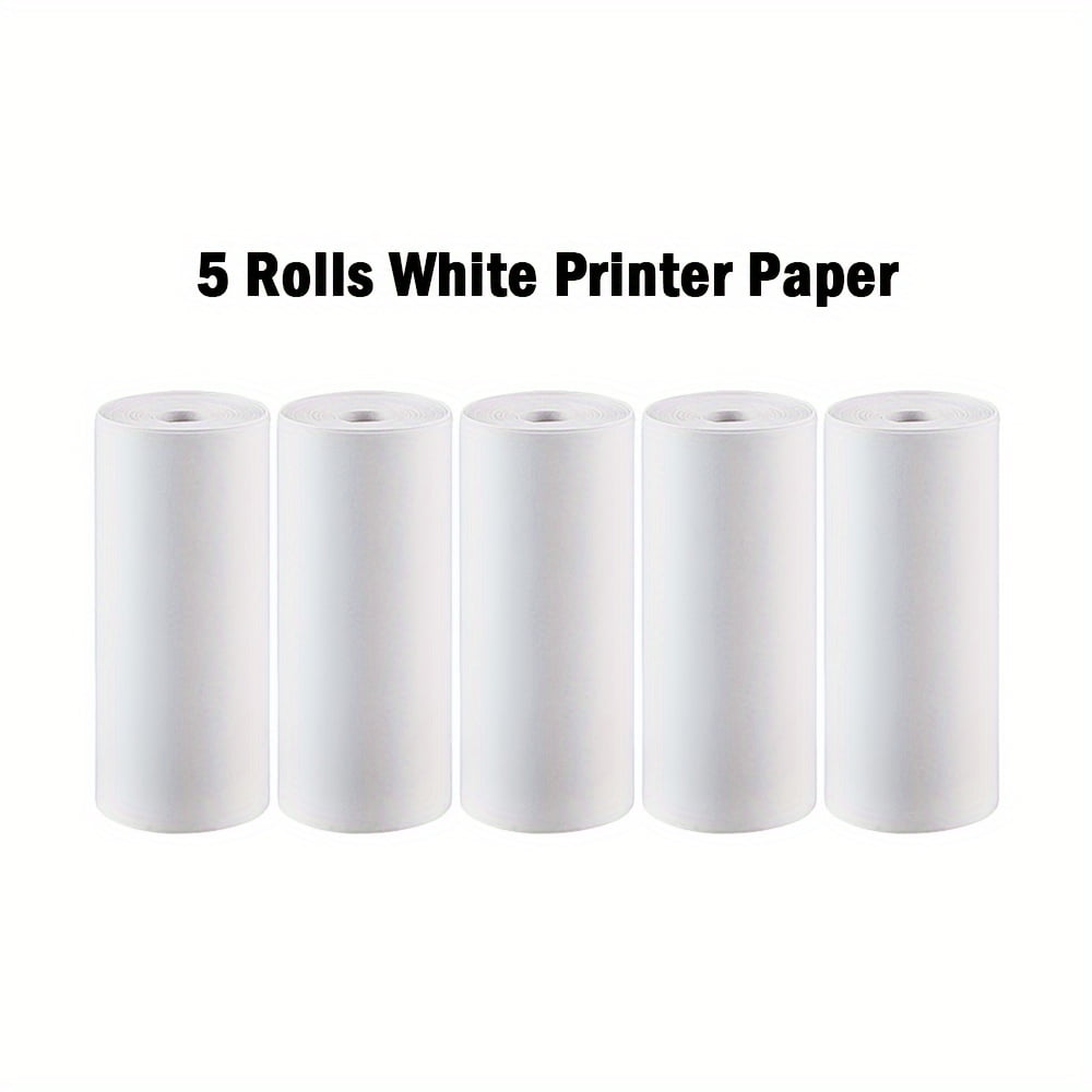 Mini Pocket Printer, Portable Thermal Printer with 6 Rolls Printing ...