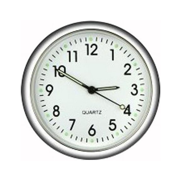 Pocket Small Mini Luminous Quartz Analog Watch Stick-On Clock For Car ...