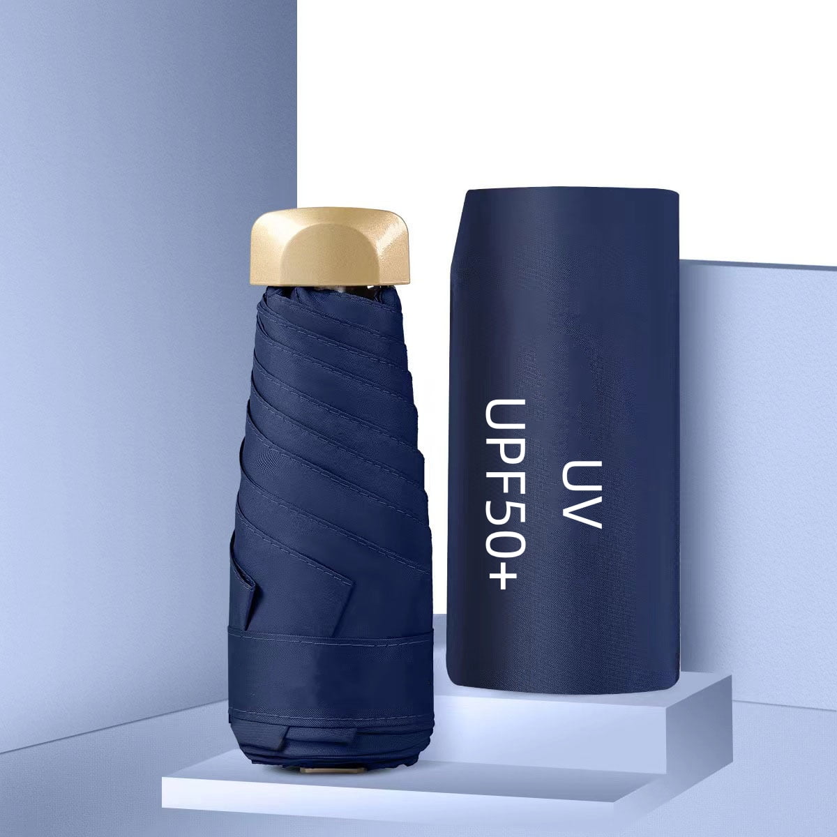 Mini Pocket Umbrella Small Sun Rain Umbrella Vinyl Folding Umbrella UV ...