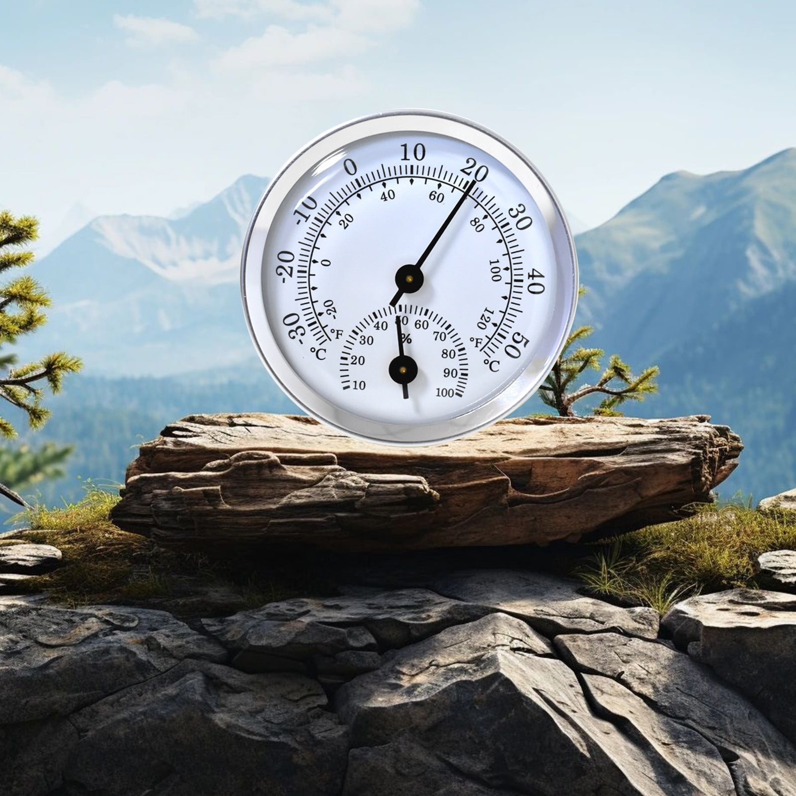 Mini Pointer Temperature and Humidity Meter, No Battery, -30°C to 50°C ...