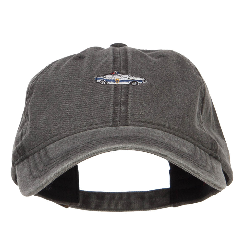 Mini Police Car Embroidered Washed Cap - Black OSFM - Walmart.com