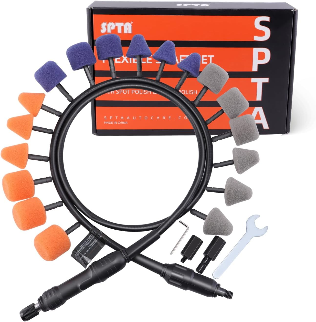 Mini Polishing Ball, Flexible Shaft Set With 18Pcs Conical and ...