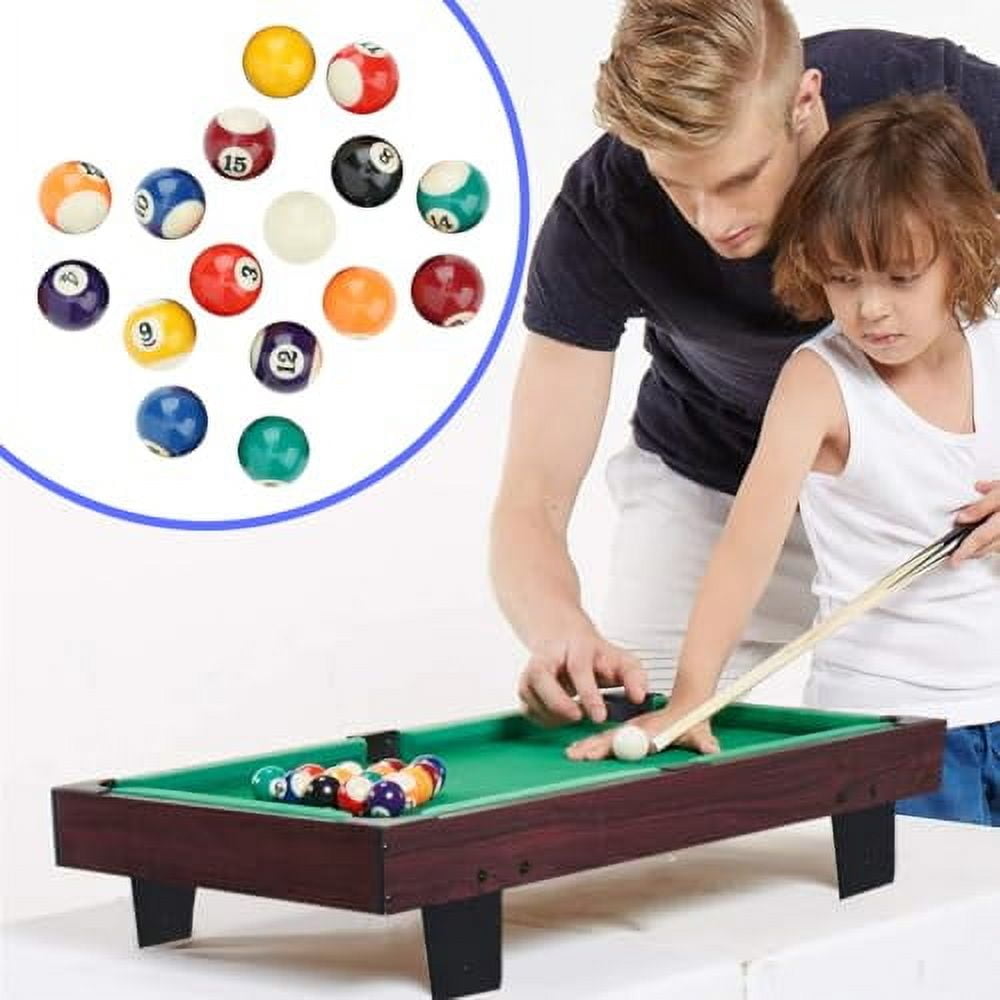 Mini Pool Balls，Small Size Billiard Table Ball Set Style Pool Cue Balls ...
