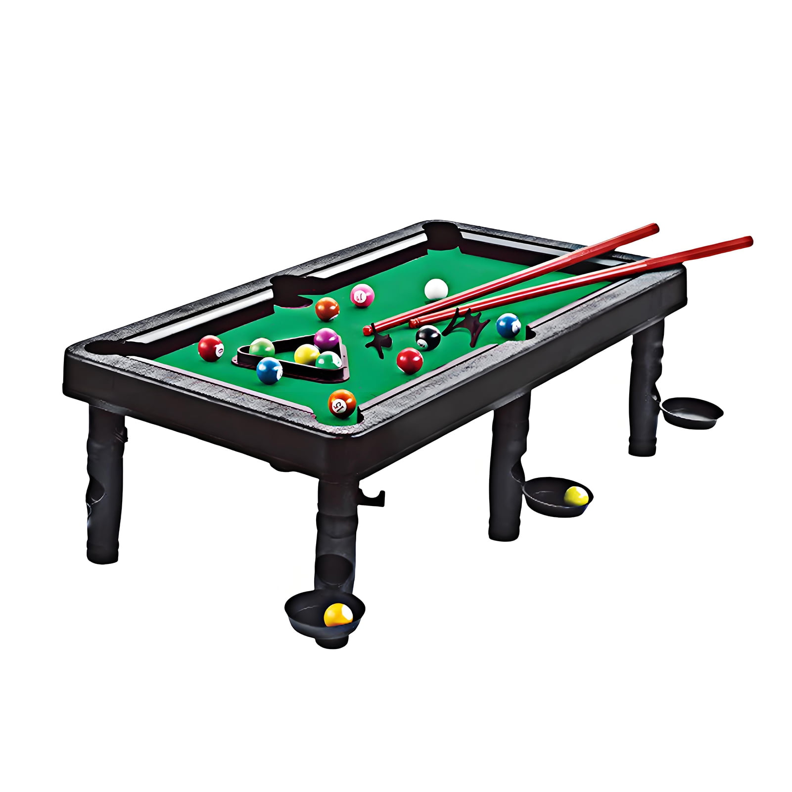 Mini Pool Table Game Indoor Portable Simulated Billiard Table Toy Kids Adults Family Party ...