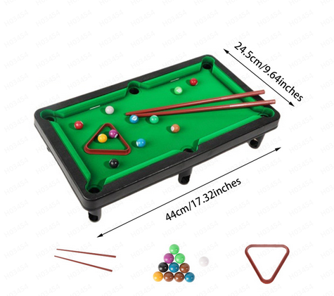 Mini Pool Table Tabletop Portable Desktop Billiard Set Snooker Game ...