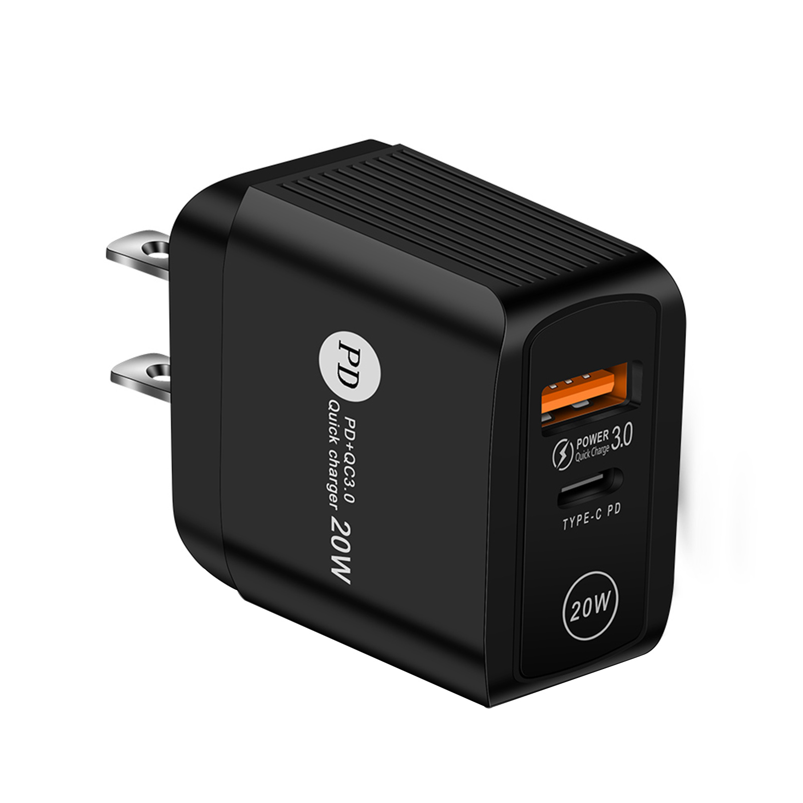 Mini Portable 2 Ports USB PD20W Fast Charging Phone Quick Charger EU/US ...