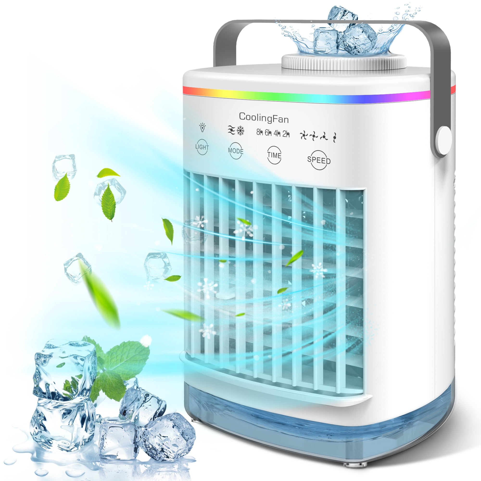 MS.DEAR Mini Portable Air Conditioner, Personal AC Unit, Humidifier, 4 ...