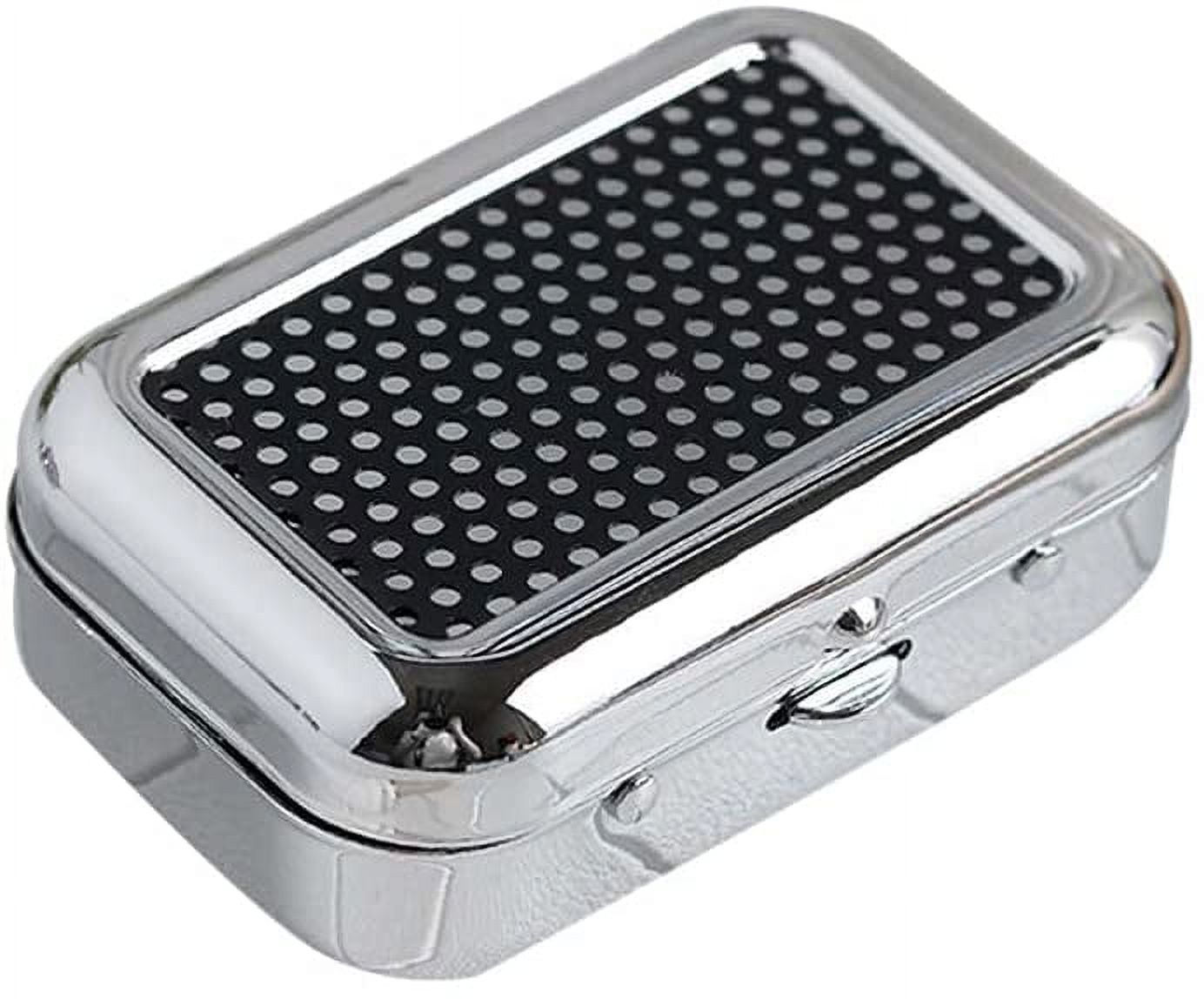 Mini Portable Ashtray, Metal Square Ashtray with Lid Smell Proof Pocket ...