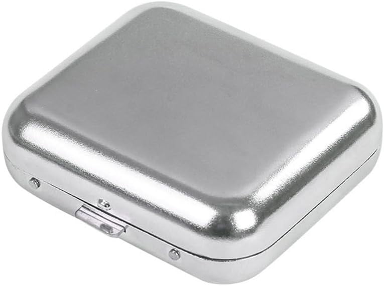 Mini Portable Ashtray – Stylish Square Silver Cigarette Ashtray, High ...