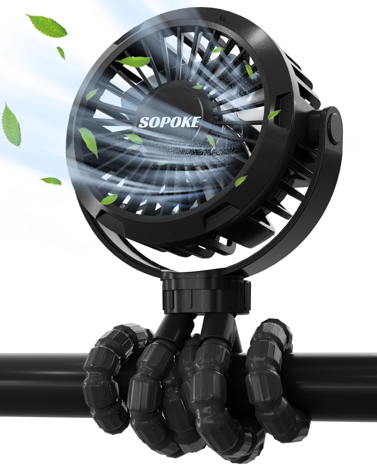 Mini Portable Baby Stroller Fan,3 Speed Personal Handheld Fan,Battery ...