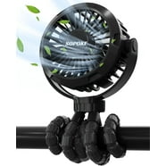 Free Shipping! JISULIFE Baby Stroller Fan Portable, Large Battery ...