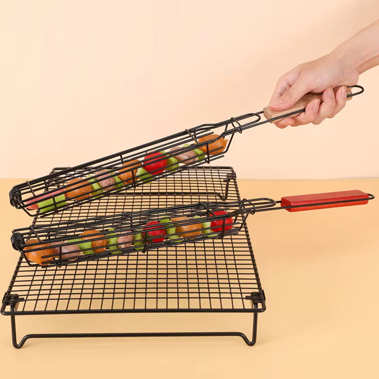 Mini Portable Barbecue Cage for Camping and Picnics - Outdoor BBQ Grill ...