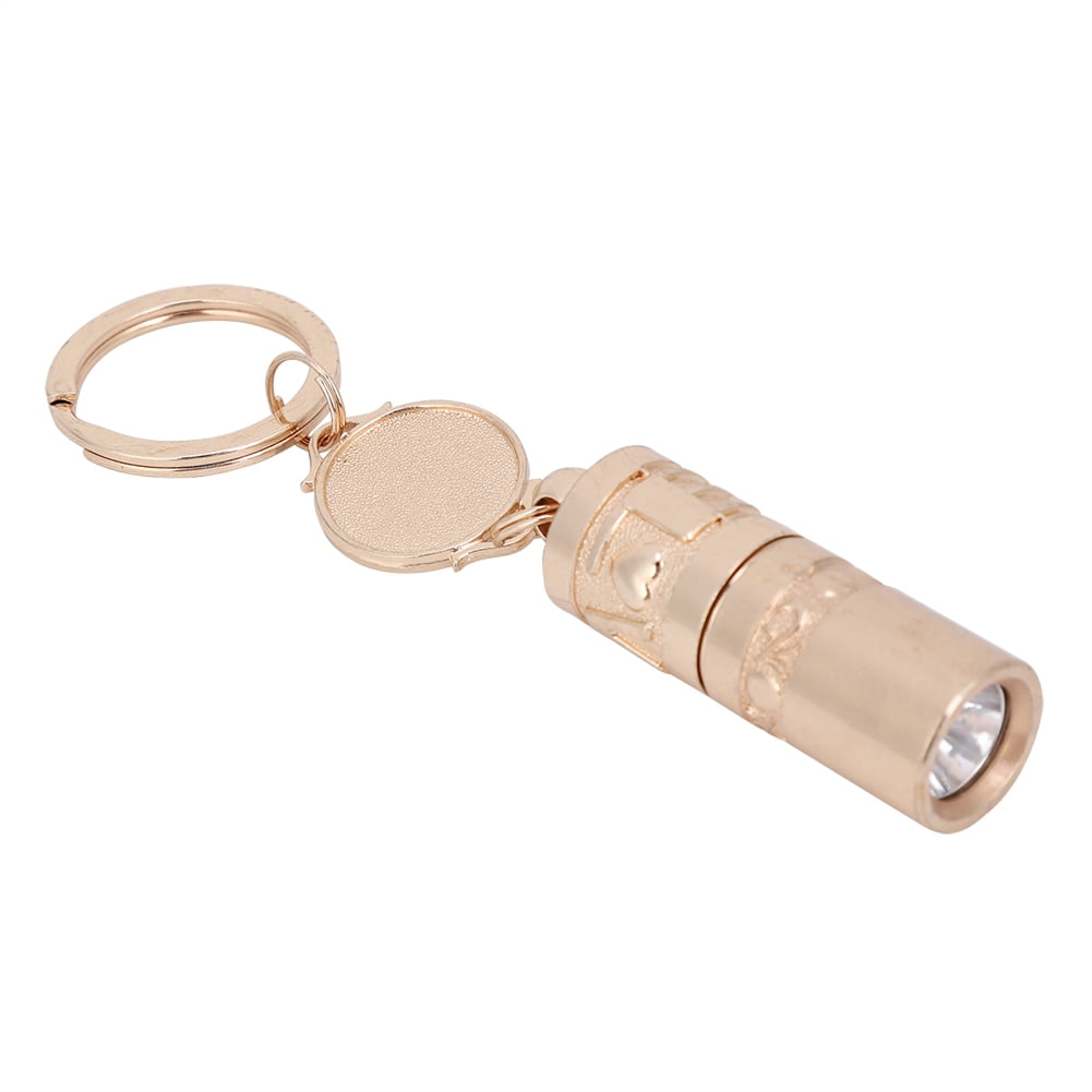 Mini Portable Battery Powered LED Flashlight Lamp Keychain Pocket Torch ...