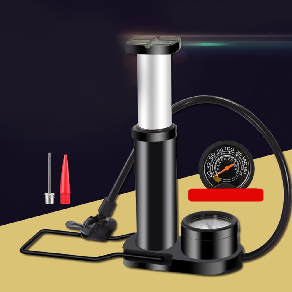Mini Portable Bike Pump with Pressure Gauge - Lightweight & Easy to ...