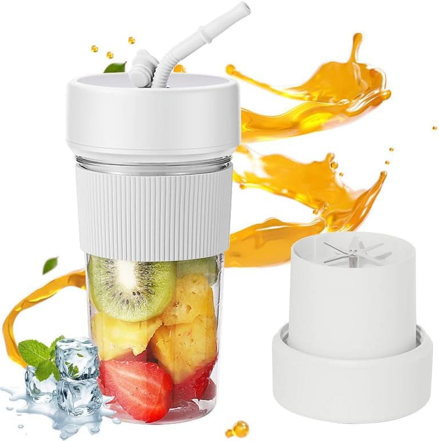 Mini Portable Blender Cup and Travel Lid,11.83 OZ BPA-Free Personal ...