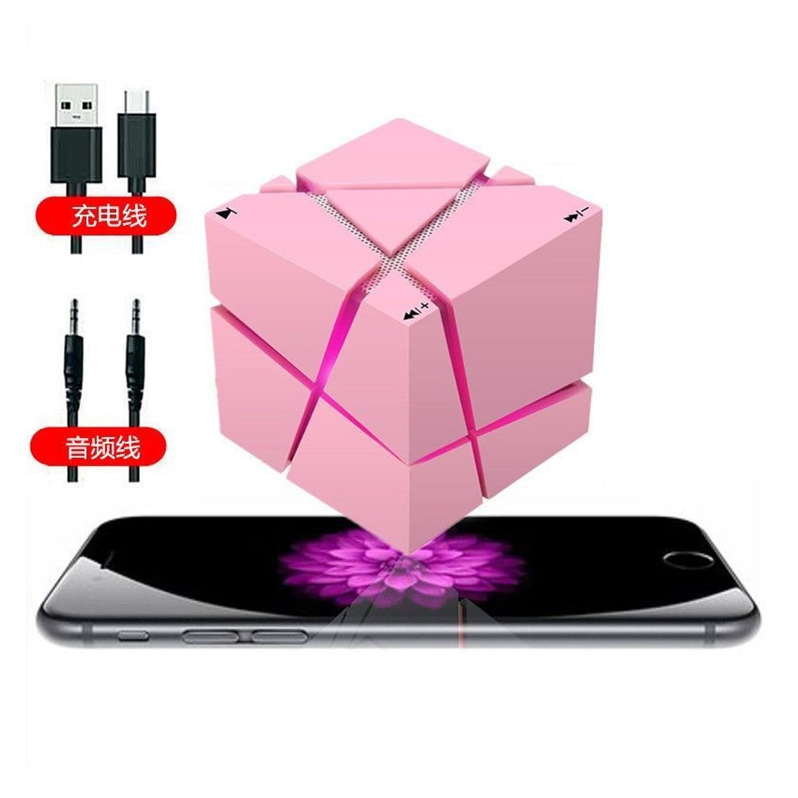 Mini Portable Bluetooth Speaker Wireless Surround Sound TF Card Slot ...