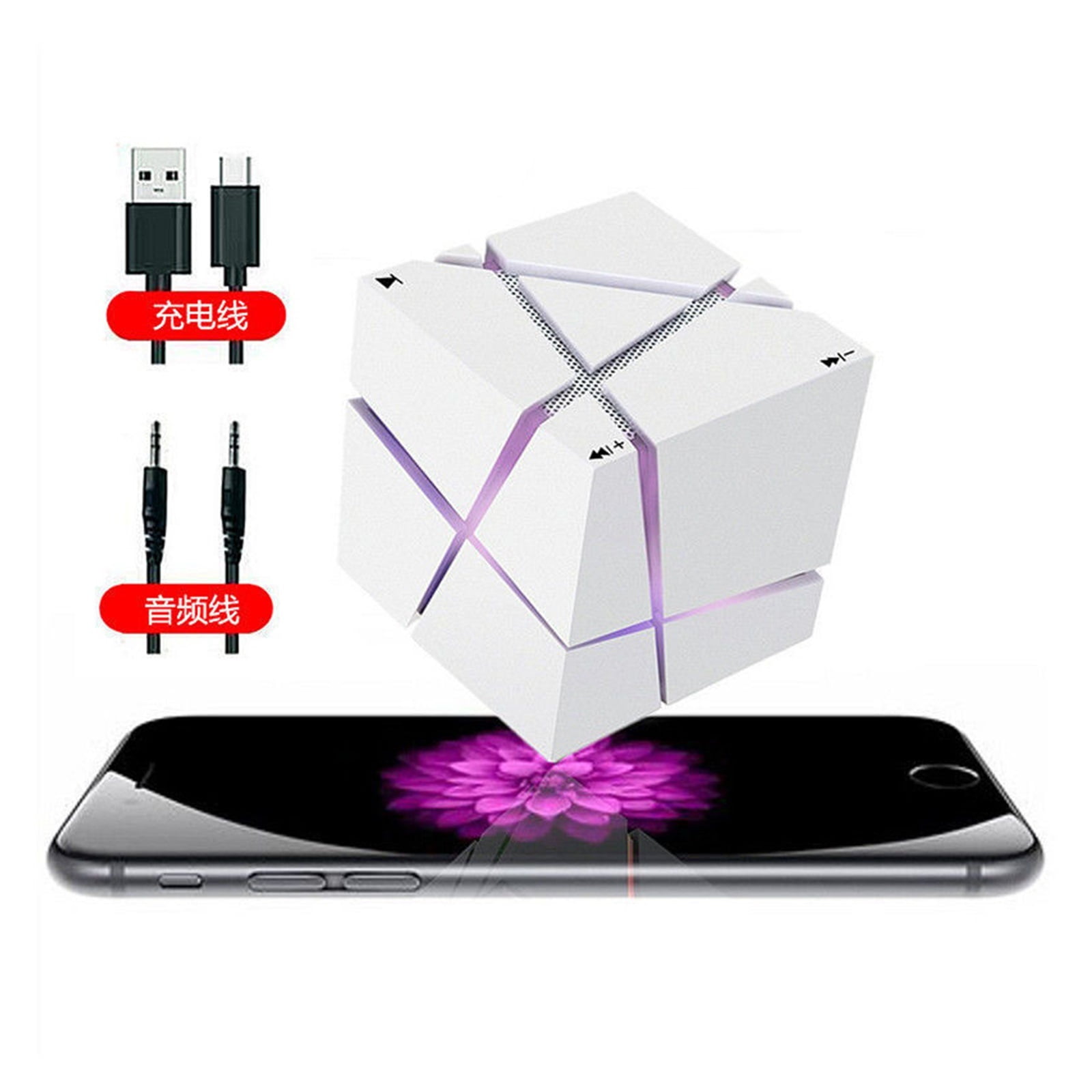 Mini Portable Bluetooth Speaker Wireless Surround Sound TF Card Slot ...