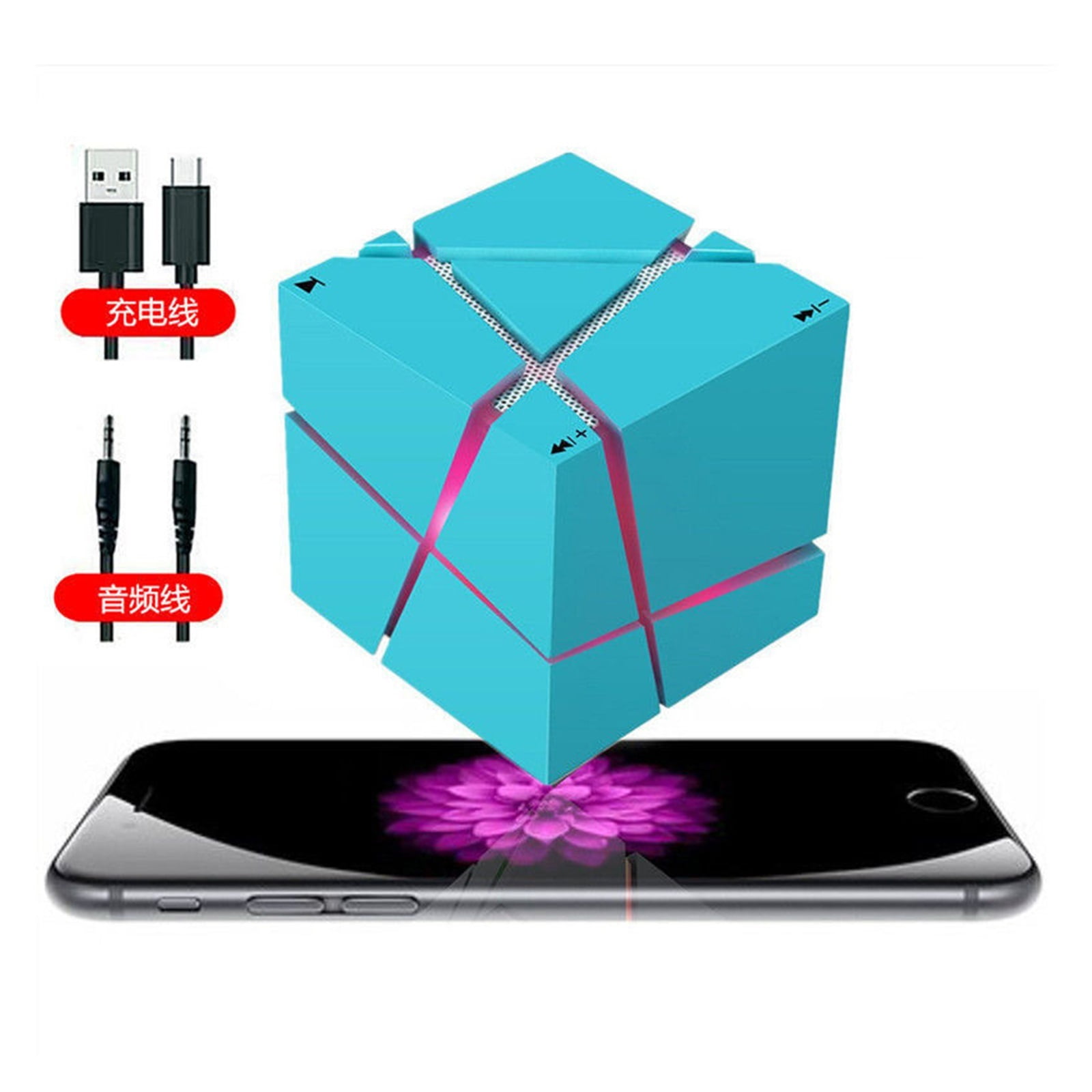 Mini Portable Bluetooth Speaker Wireless Surround Sound TF Card Slot ...