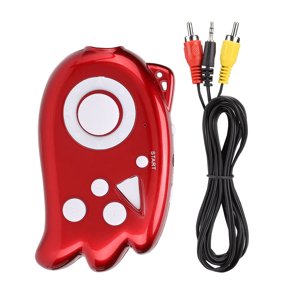 Mini Portable Console with LED Light, Red Classic Games On-The-Go ...