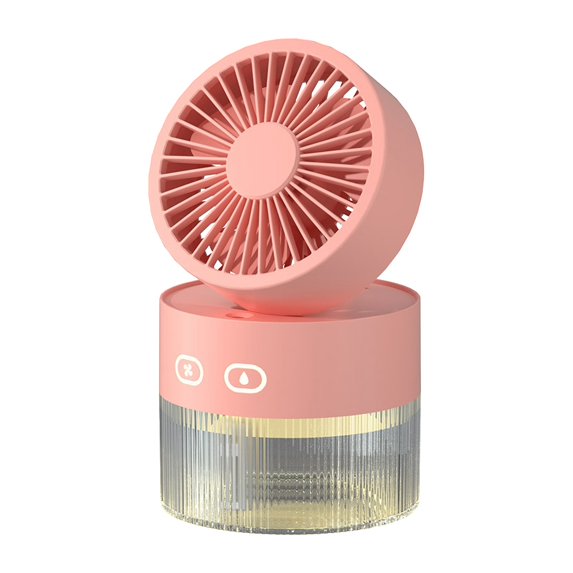 Mini Portable Desktop Fan with Turbine Airflow and Foldable Design for ...