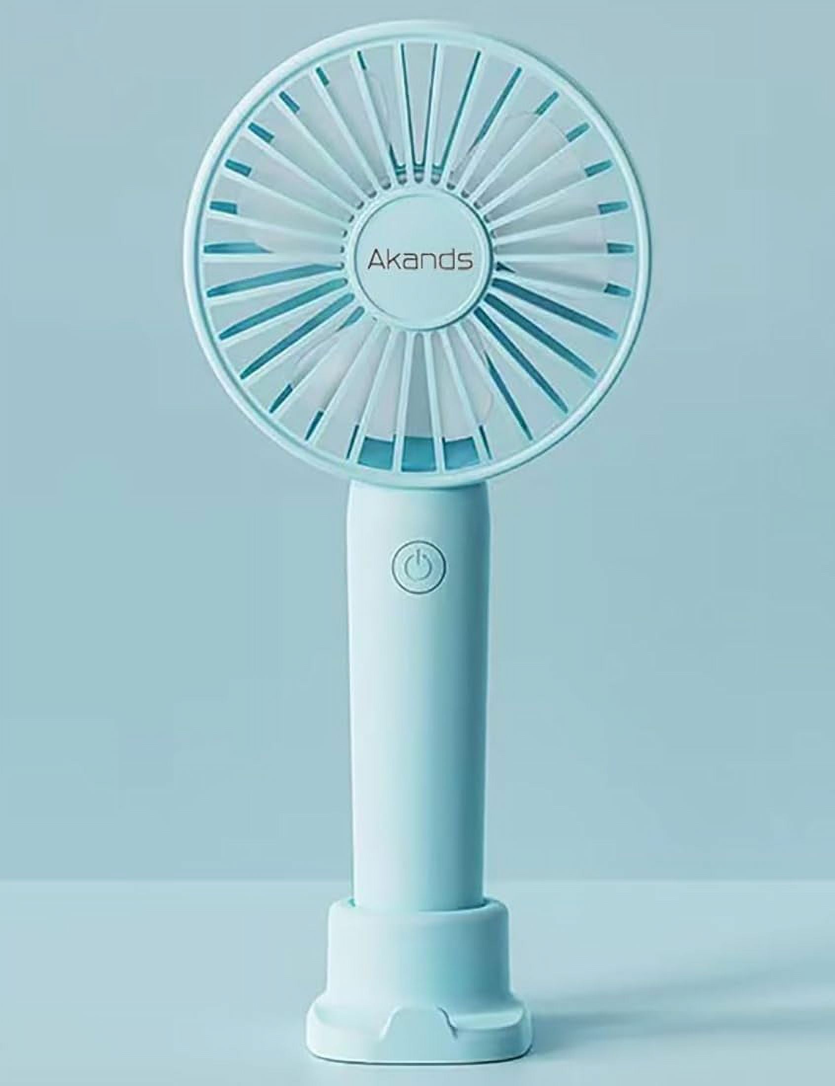 Mini Portable Electric Fan, USB Rechargeable Handheld Fan Three-Speed ...