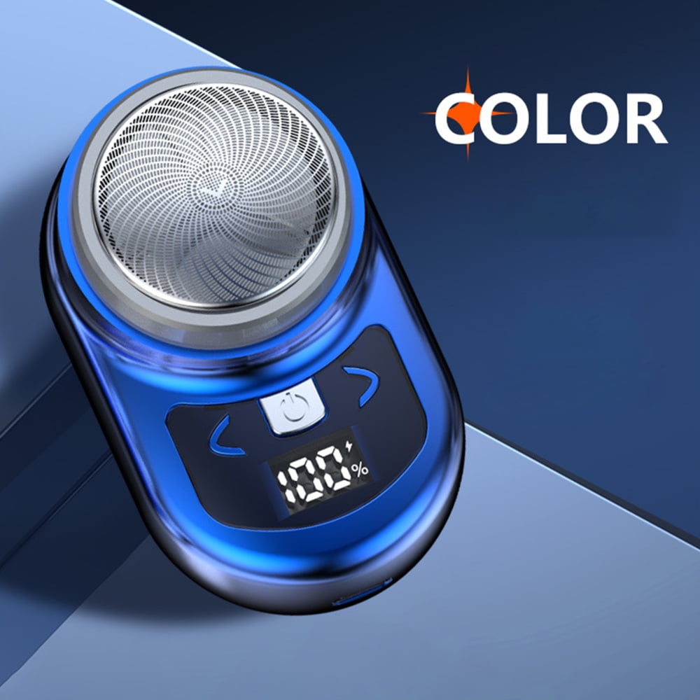 Mini Portable Electric Razor Cordless Type-C Rechargeable Rotary ...