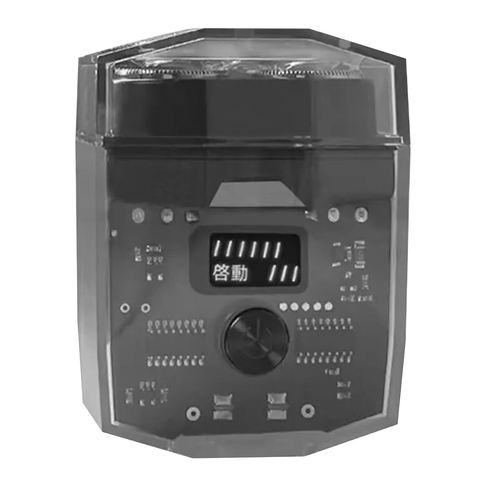 Mini Portable Electric Shaver, Mini Transparent Body Dual Head Magnetic ...