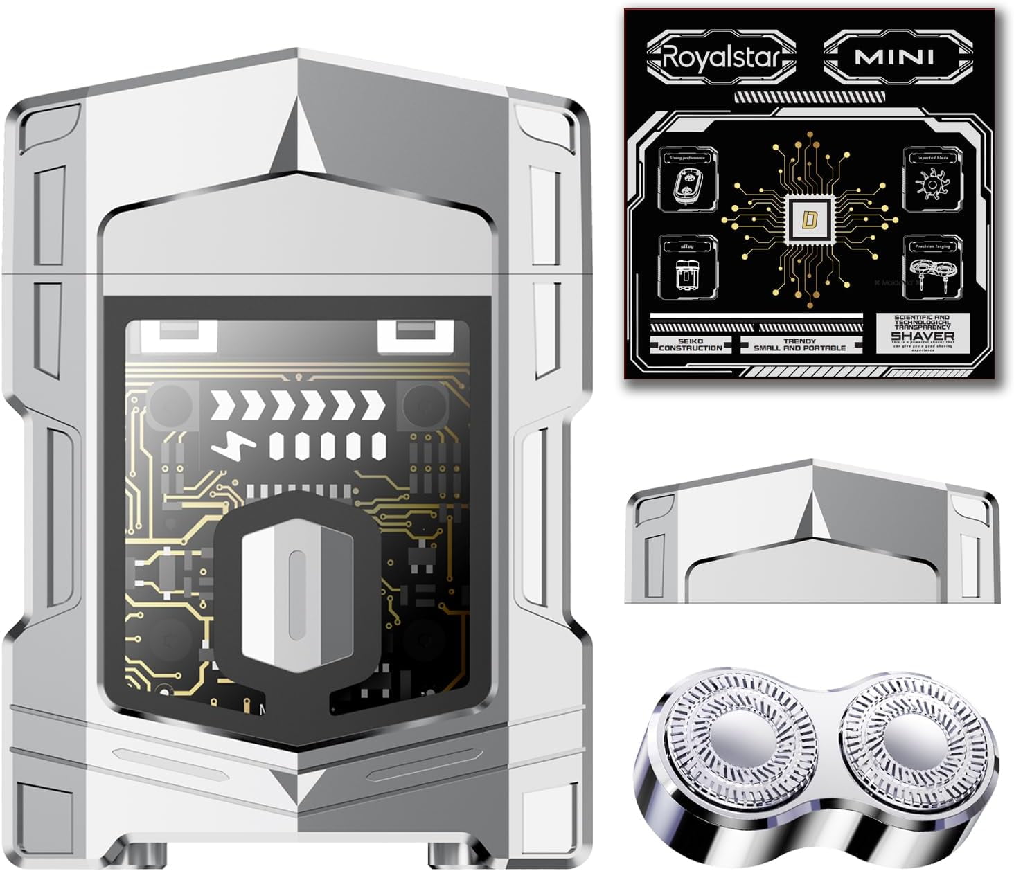 Mini Portable Electric Shaver, Travel Shaver Men's Electric Shaver ...