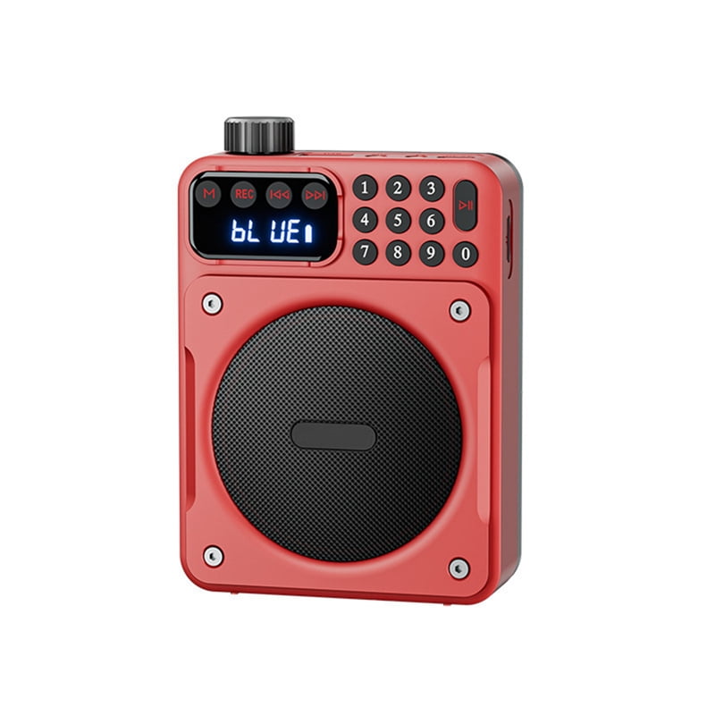 Mini Portable FM Radio Removable Rechargeable Battery Radios Soundbar ...