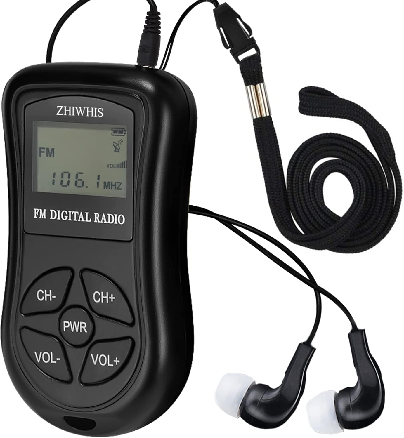 Mini Portable FM Radio, Stereo LCD Digital Display Tuning Pocket ...