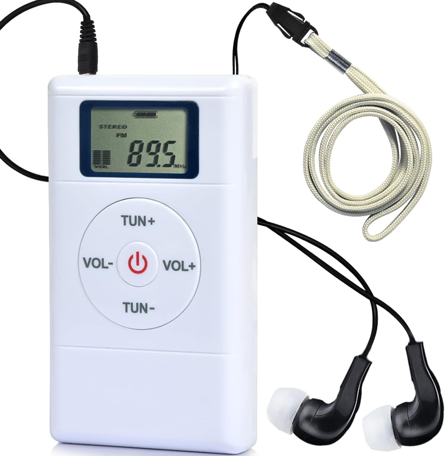 Mini Portable FM Radio, Stereo LCD Digital Display Tuning Pocket ...