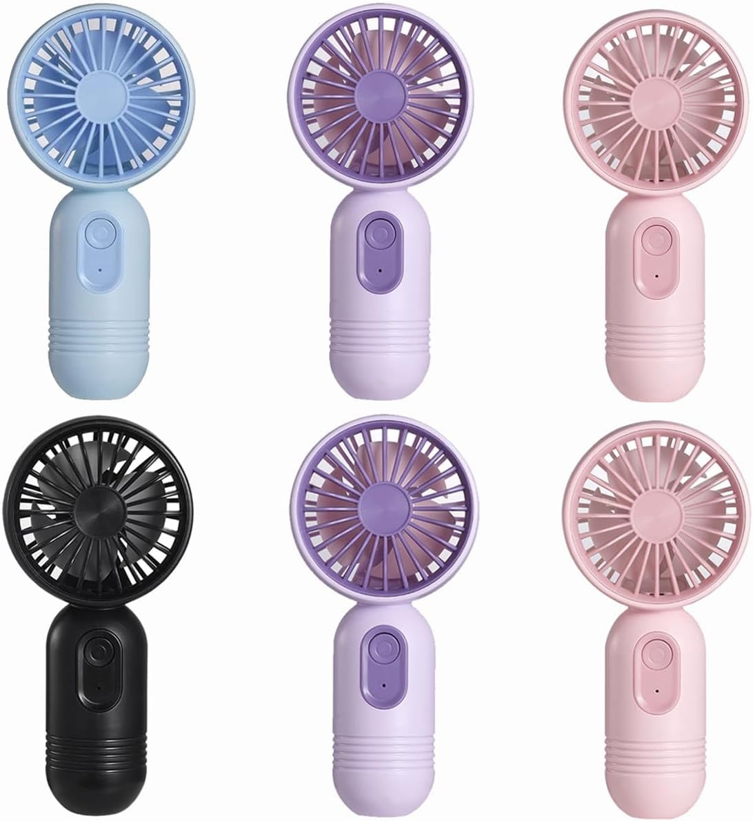 Mini Portable Fan , Cute Handheld Battery Operated Lightweight Small ...